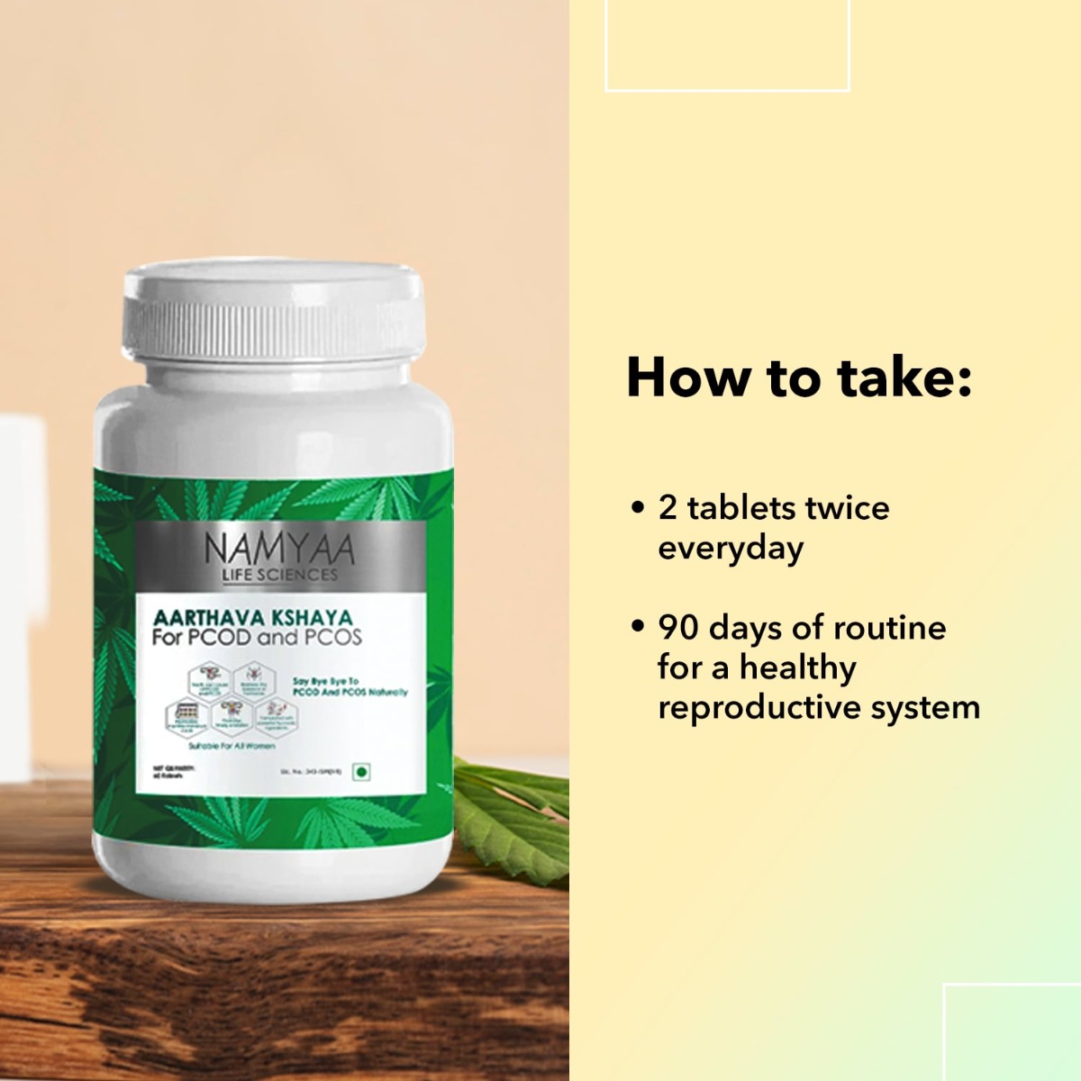 Namyaa Aarthava Kshaya for PCOD & PCOS, 60 Tablets Price, Uses, Side ...