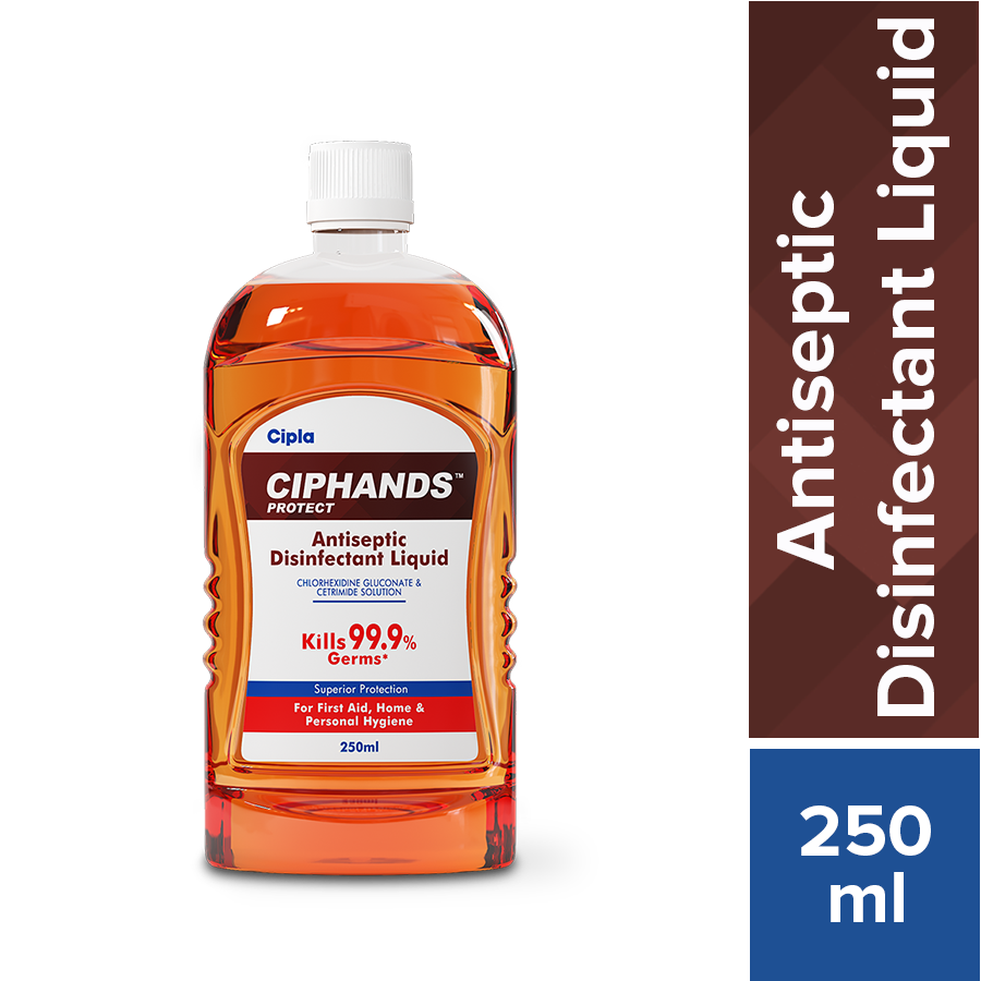 Ciphands Protect Antiseptic Disinfectant Liquid, 250 ml Price, Uses ...