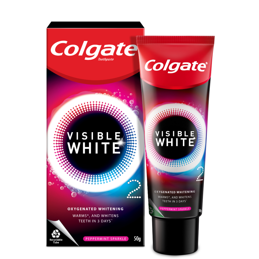 Colgate Visible White O2 Whitening Aromatic Mint Toothpaste, 25 gm ...