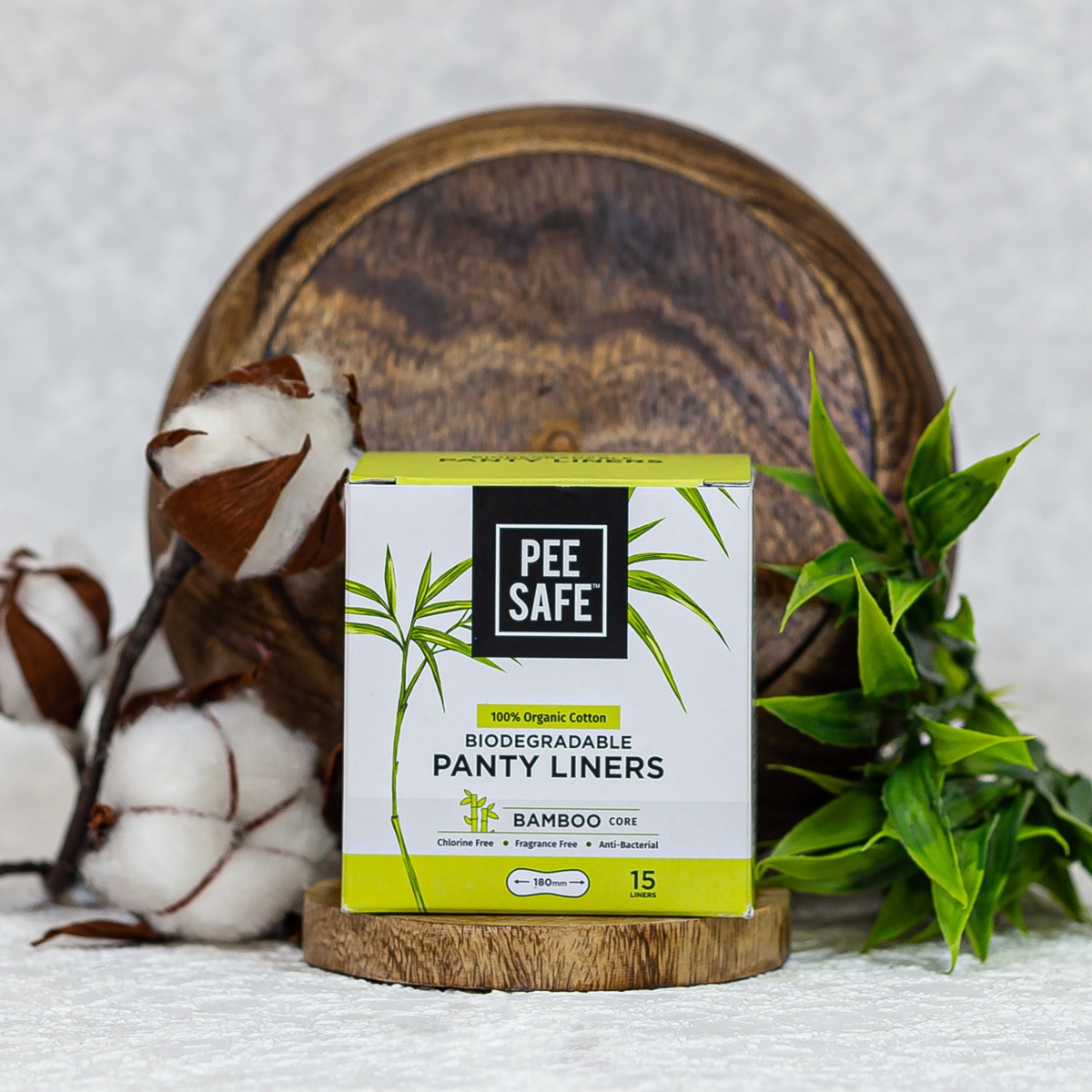 Pee Safe 100% Organic Cotton Biodegradable Panty Liners, 15 Count Price ...