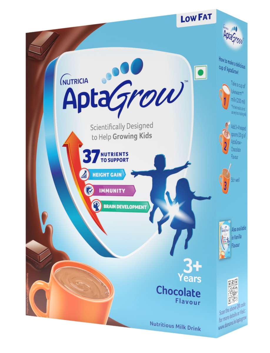 AptaGrow Chocolate Flavour Nutrition Drink Powder, 400 gm Price, Uses ...