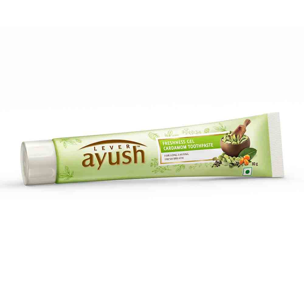 Lever Ayush Freshness Gel Cardamom Toothpaste, 80 gm Price, Uses, Side ...