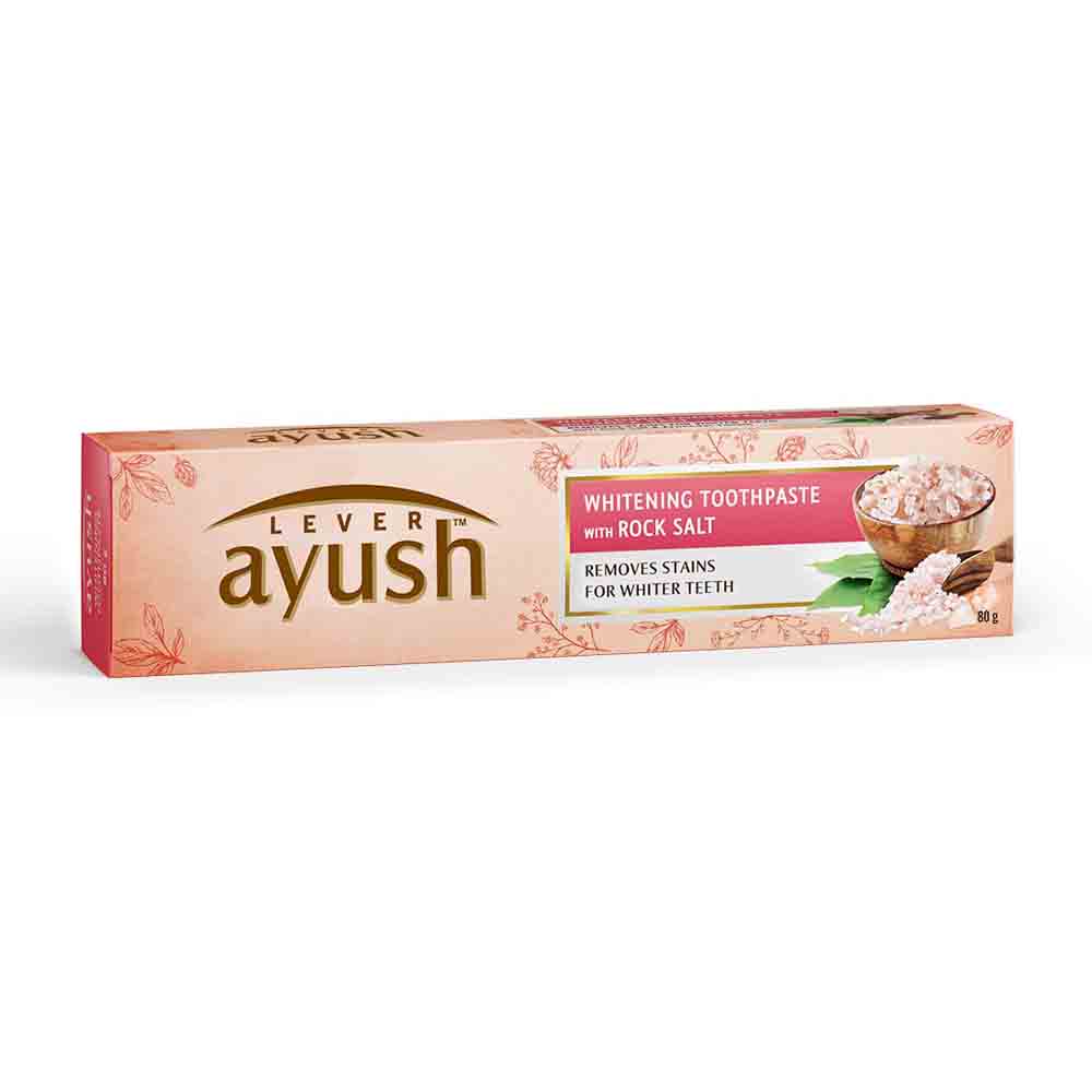 Lever Ayush Whitening Toothpaste with Rock Salt, 80 gm Price, Uses, Side Effects, Composition ...