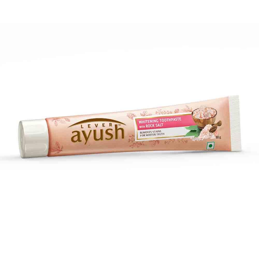 Lever Ayush Whitening Toothpaste with Rock Salt, 80 gm Price, Uses, Side Effects, Composition ...