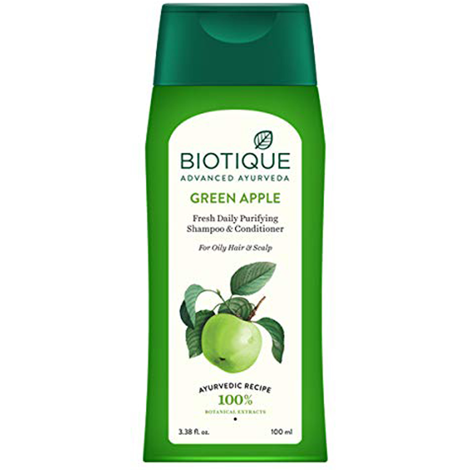 Biotique Bio Green Apple Shampoo & Conditioner For Oily Hair & Scalp ...
