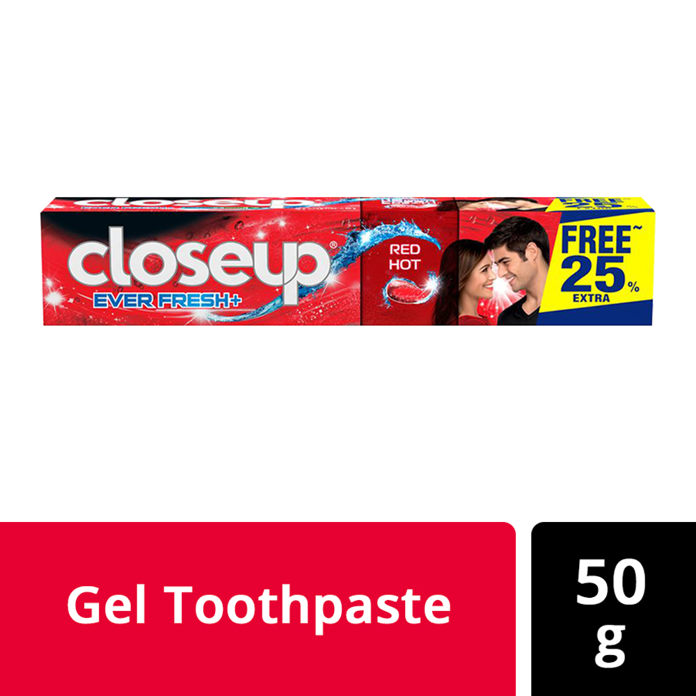 Closeup Ever Fresh+ Red Hot Gel Toothpaste, 50 gm Price, Uses, Side ...