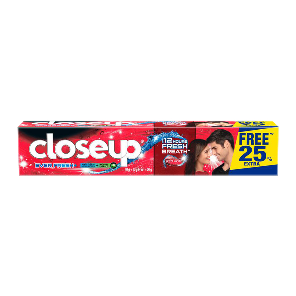 Closeup Ever Fresh+ Red Hot Gel Toothpaste, 50 gm Price, Uses, Side ...
