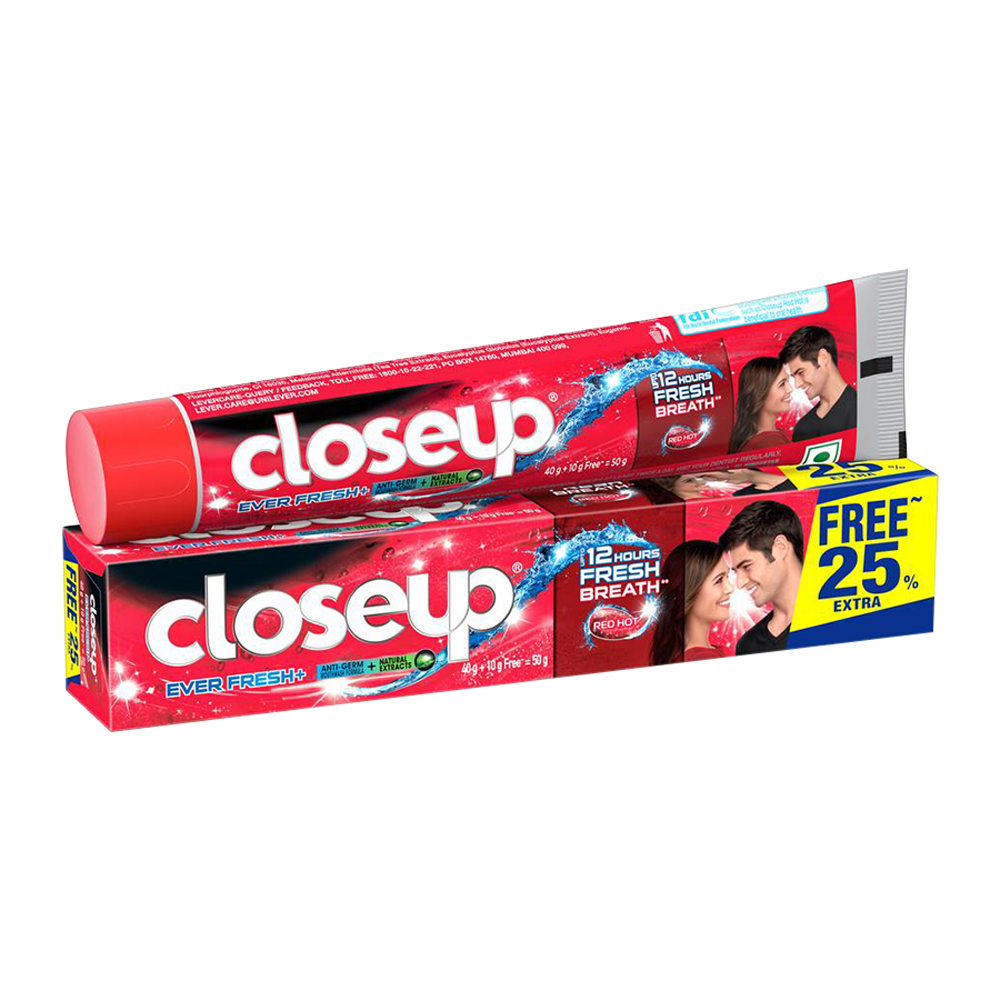 Closeup Ever Fresh+ Red Hot Gel Toothpaste, 50 gm Price, Uses, Side ...