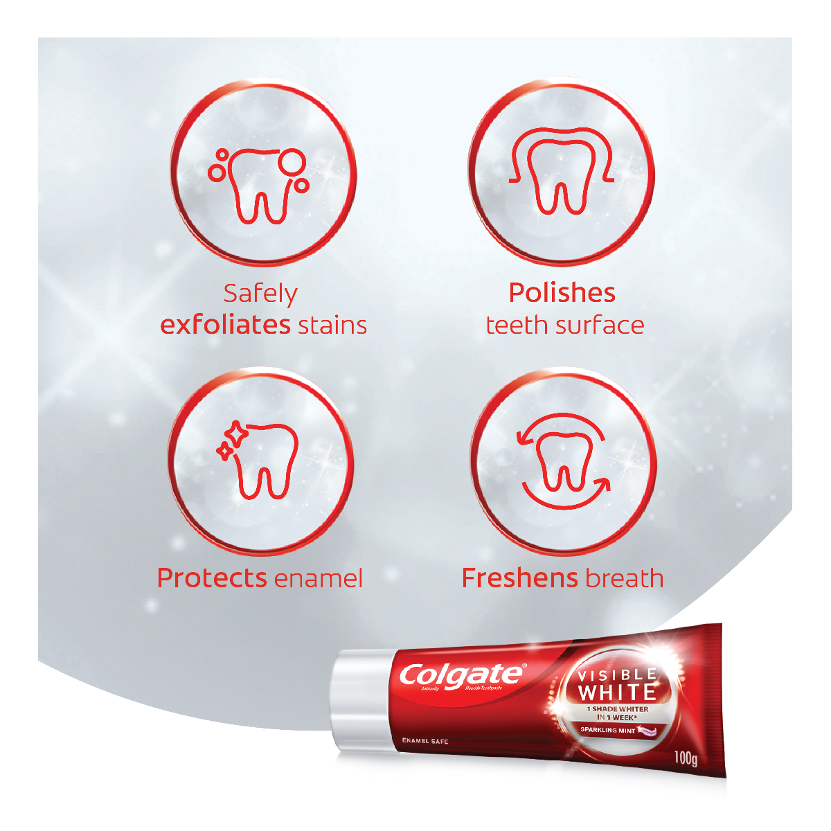 Colgate Visible White Sparkling Mint Toothpaste, 50 gm Price, Uses ...