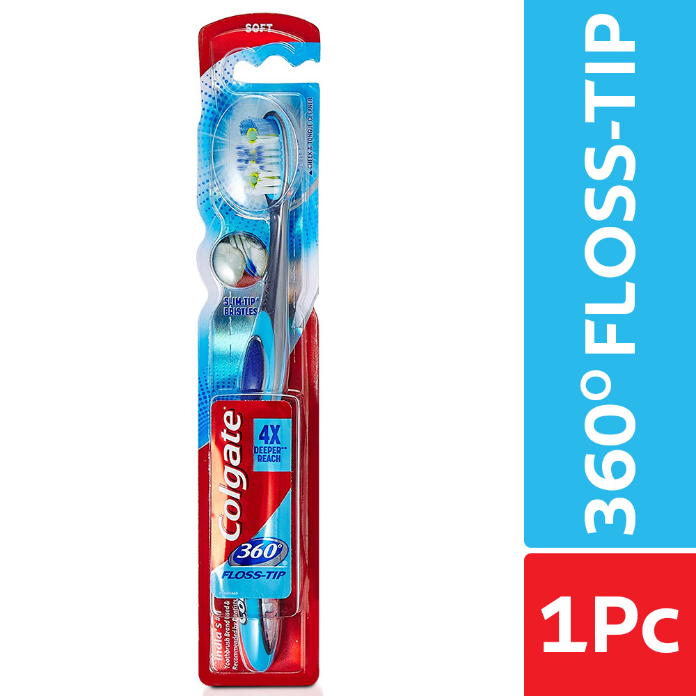 Colgate 360 Flosstip Toothbrush, 1 Count Price, Uses, Side Effects ...