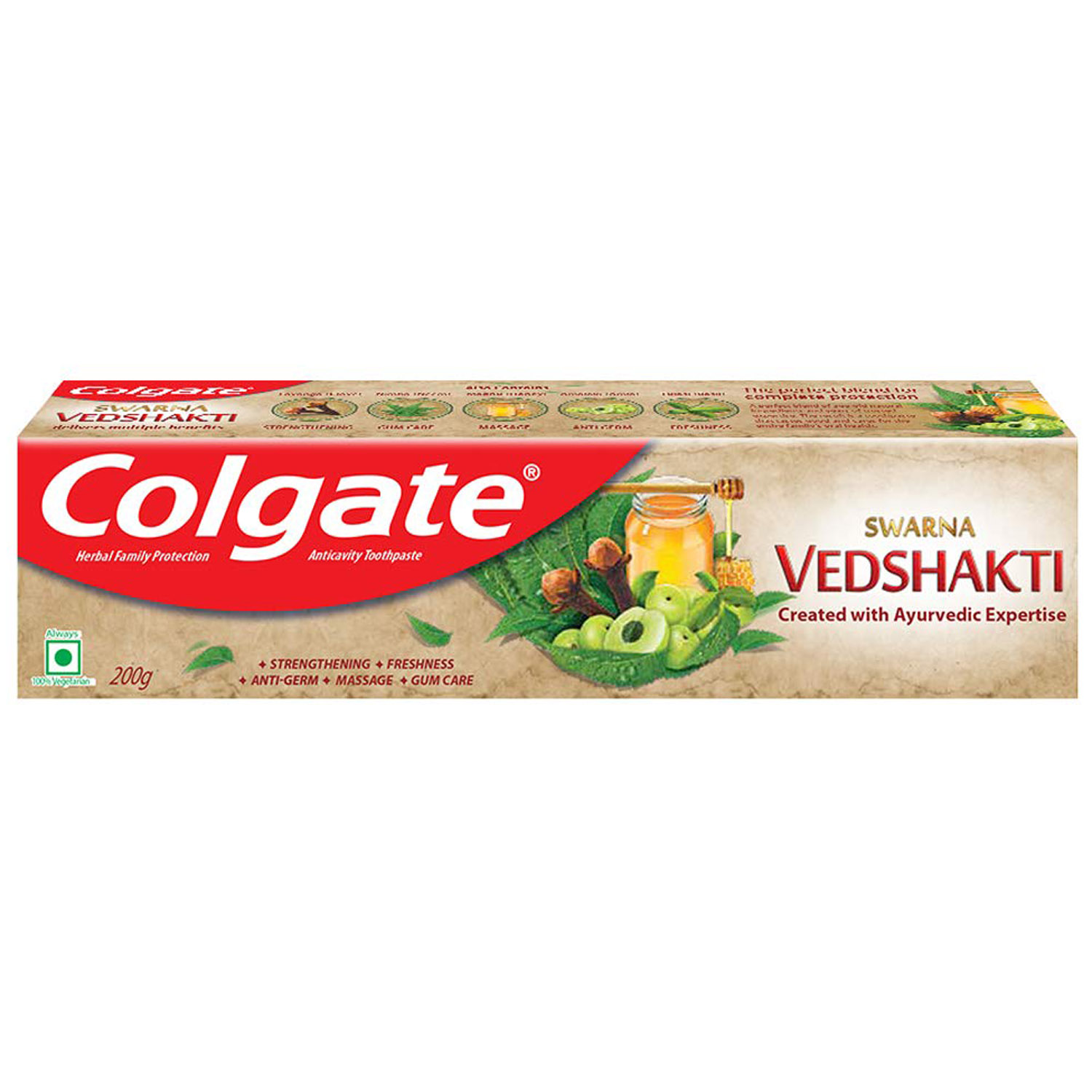 Colgate Swarna Vedshakti Anticavity Toothpaste, 200 gm Price, Uses ...