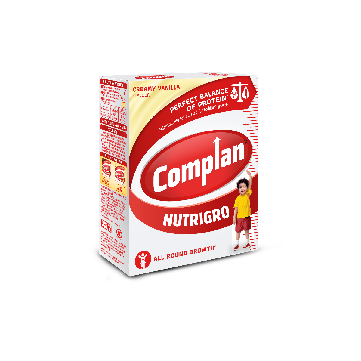 Complan Nutrigro Creamy Vanilla Flavoured Health & Nutrition Drink, 200 ...
