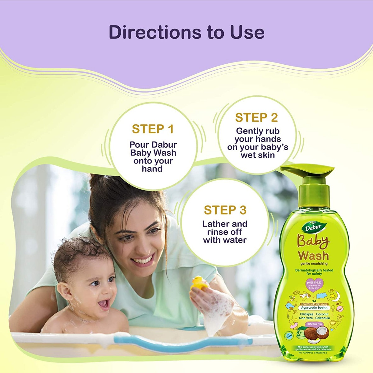 Dabur Gentle Nourishing Baby Wash, 200 ml Price, Uses, Side Effects ...