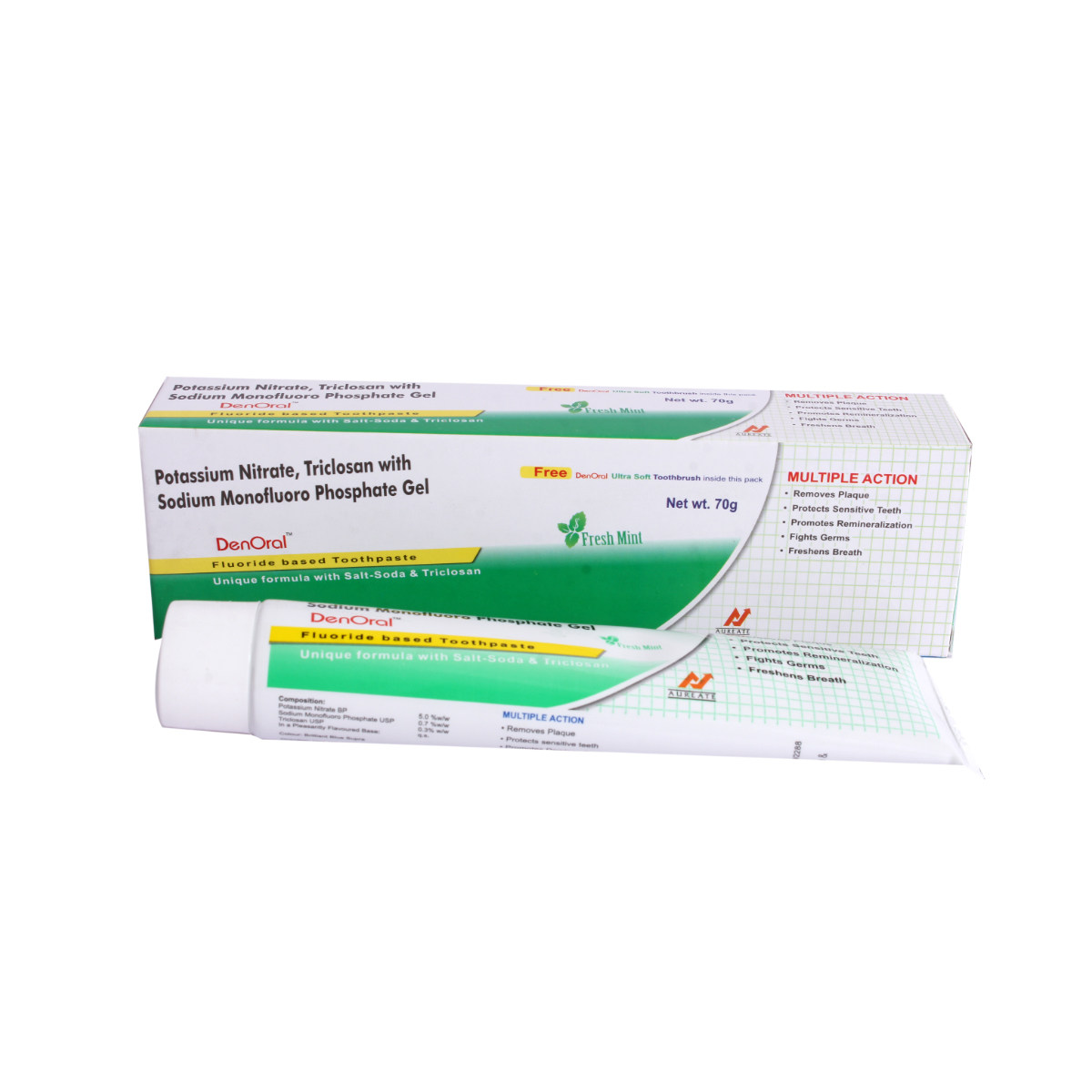 Denoral Toothpaste, 70 gm Price, Uses, Side Effects, Composition ...