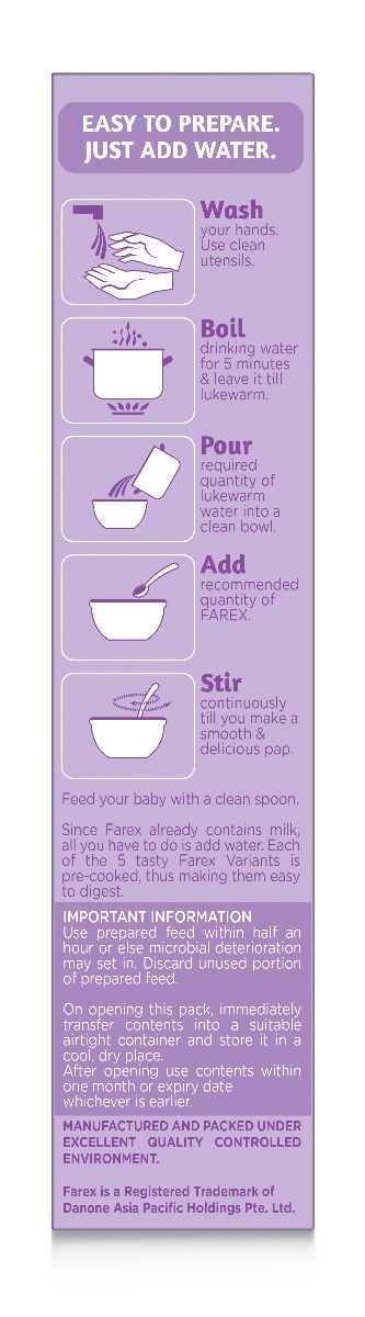 Farex Multi Cereal Mixed Fruits Baby Cereal 10+ Months, 300 gm Refill ...