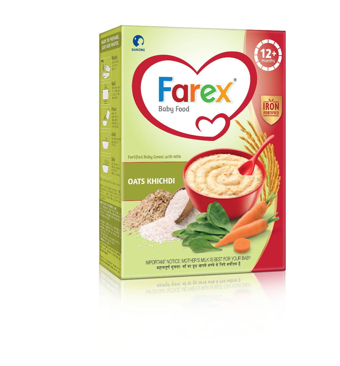 Farex Oats Khichidi Baby Cereal, After 12 Months, 300 gm Refill Pack ...