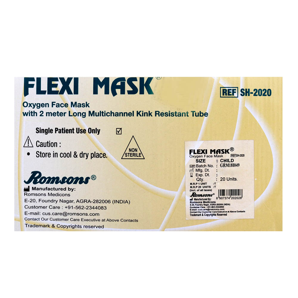 Romson Flexi Mask For Kids, 1 Count Price, Uses, Side Effects ...