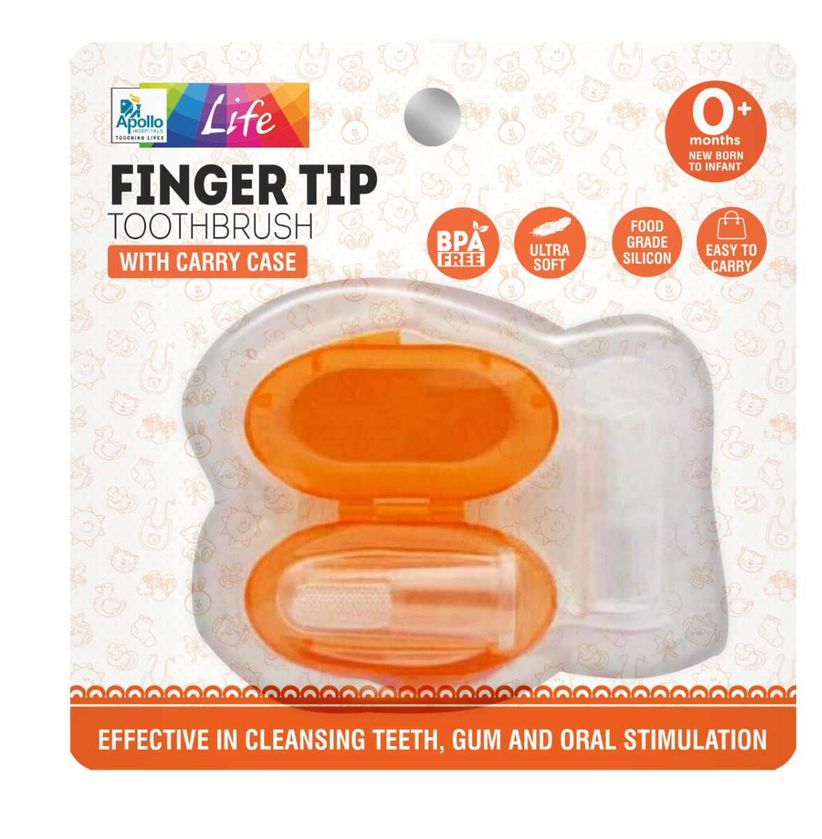 Apollo Life Finger Tip Toothbrush with Carry Case, 2 Count Price, Uses ...