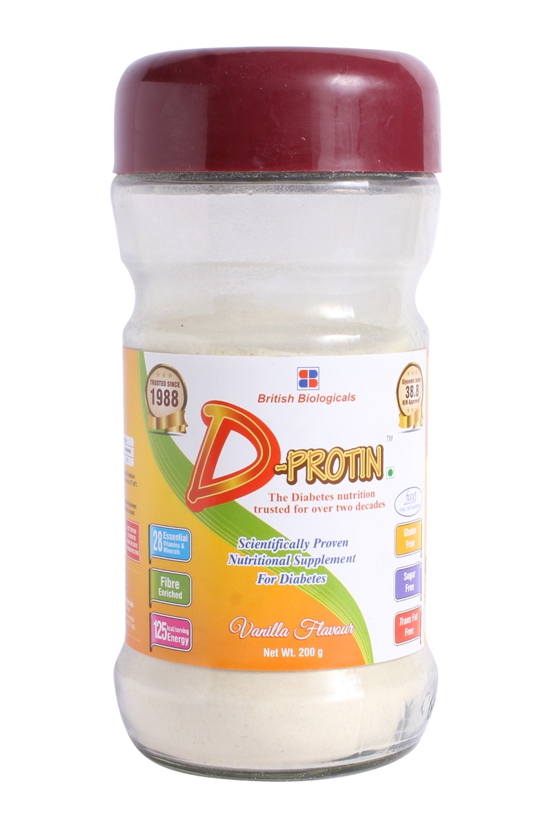 D-Protin Vanilla Flavoured Powder, 200 gm Tin Price, Uses, Side Effects ...
