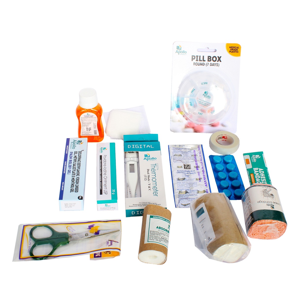 Apollo Pharmacy First Aid Kit, 1 Count Price, Uses, Side Effects ...