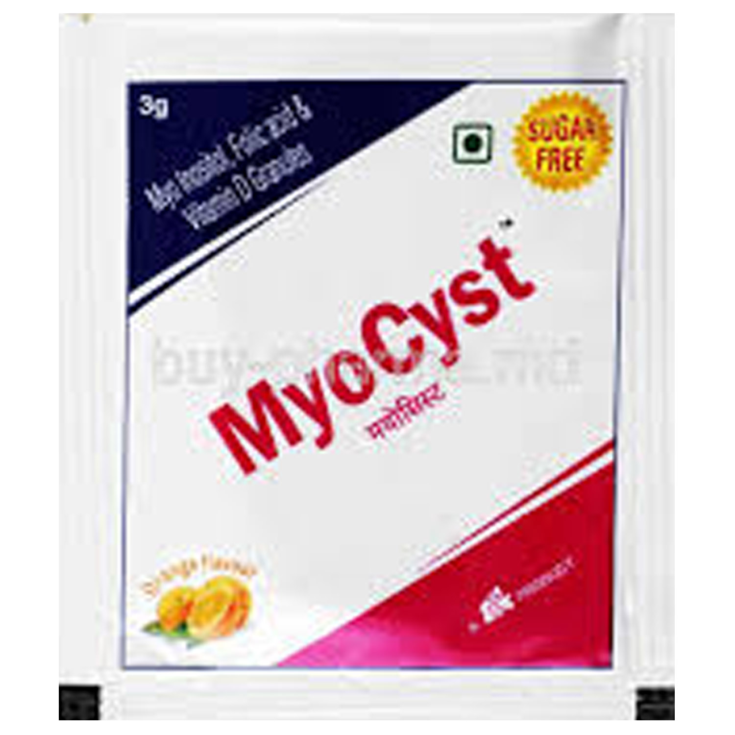 Myocyst Orange Flavour Sugar Free Sachet, 3 gm Price, Uses, Side ...