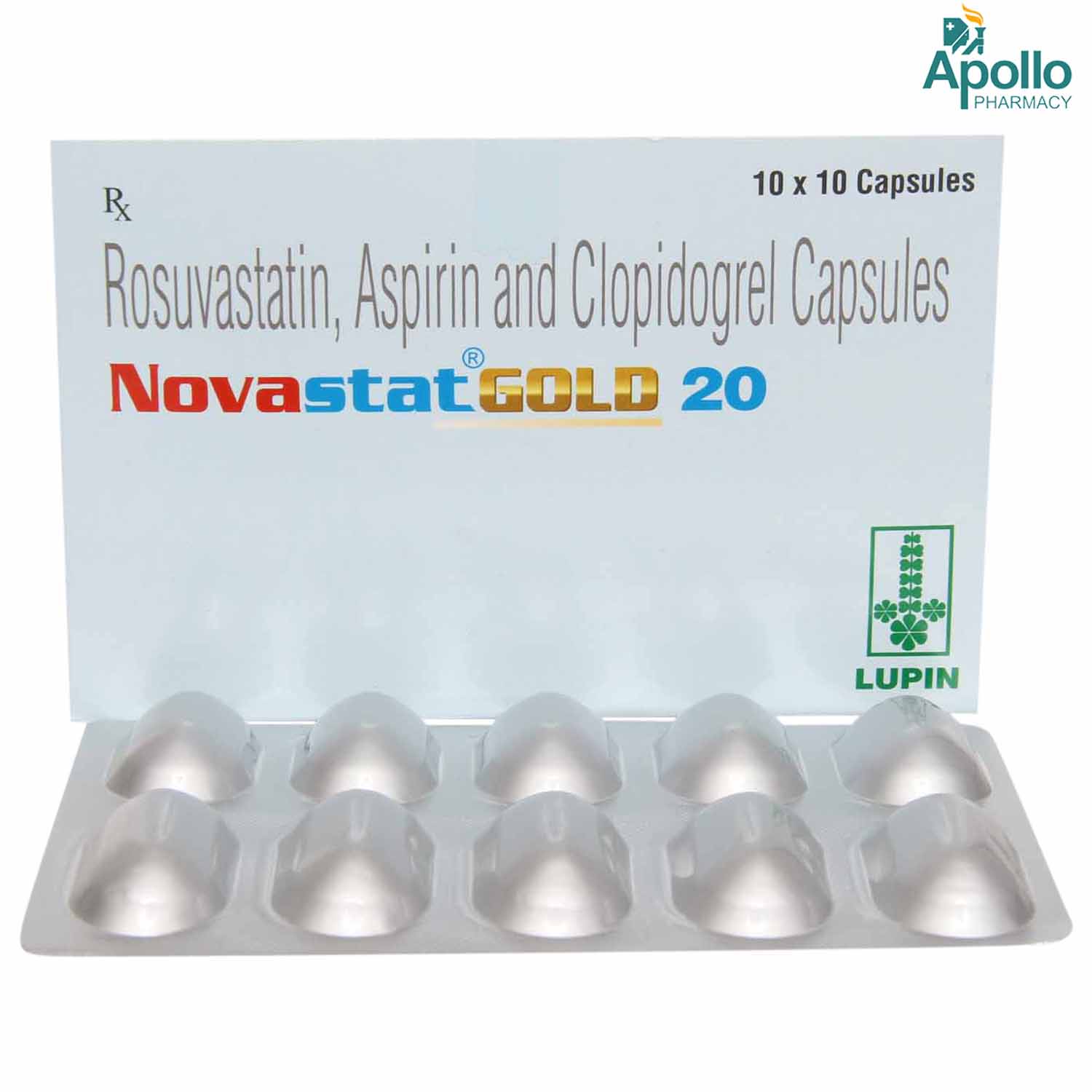 Novastat Gold 20 Capsule 10's Price, Uses, Side Effects, Composition ...