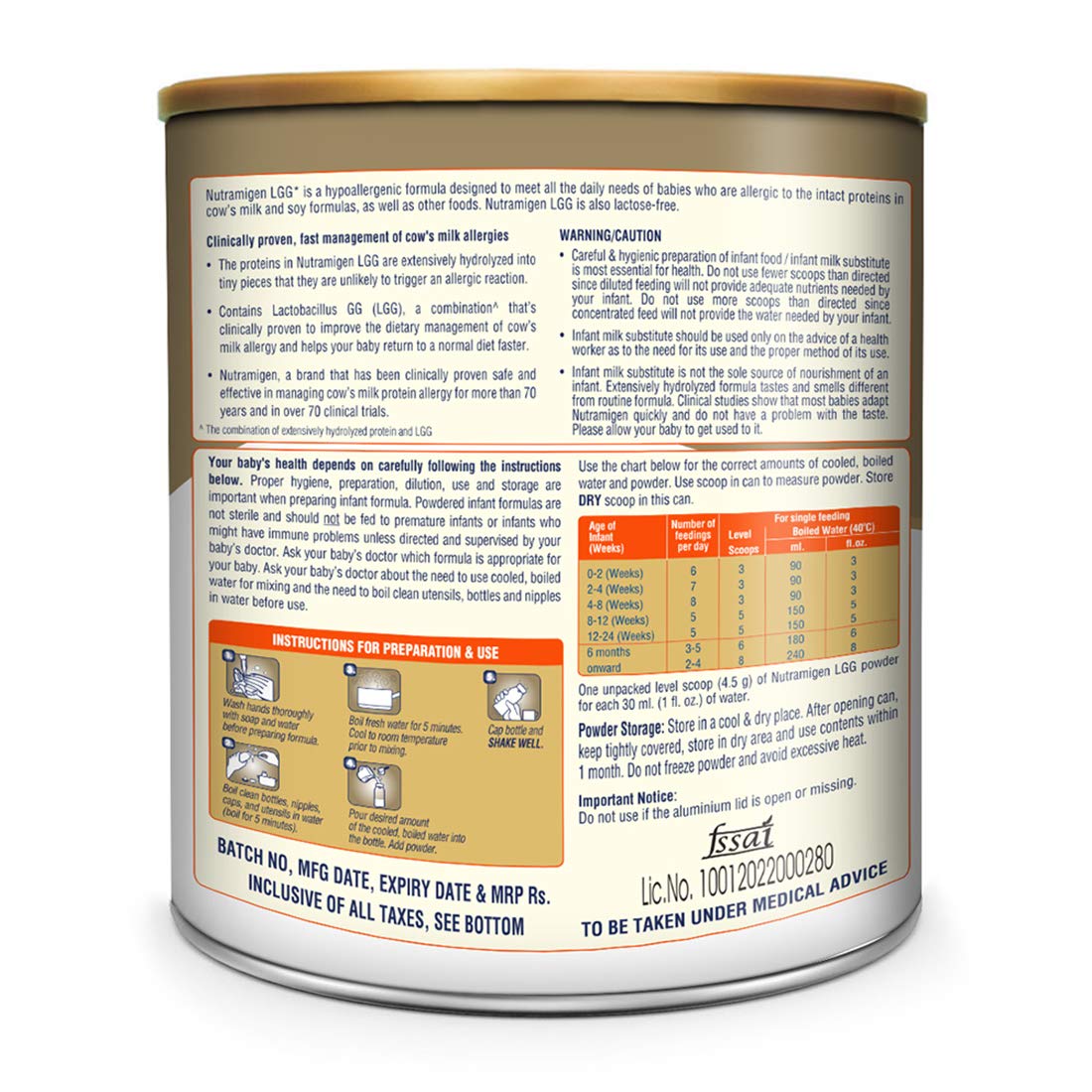 Nutramigen LGG Hypoallergenic Formula Powder, 400 gm Price, Uses, Side ...