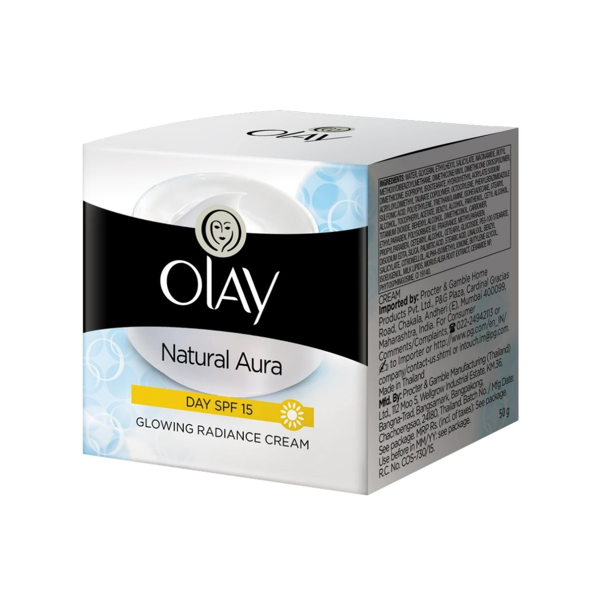 Olay Natural Aura Day SPF 15 Cream, 50 gm Price, Uses, Side Effects ...
