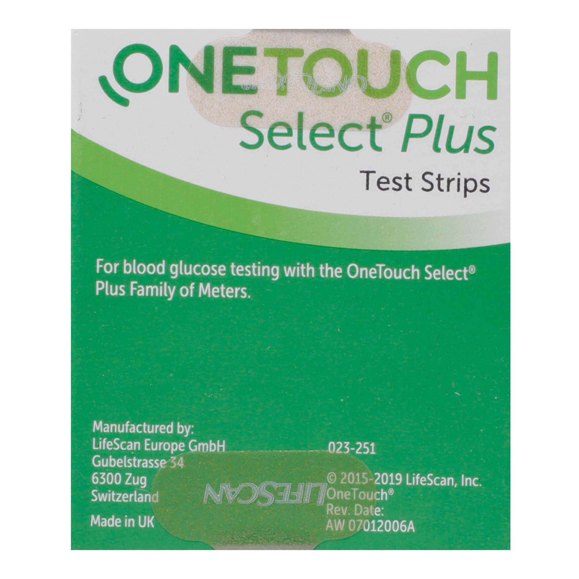 OneTouch Select Plus Test Strips, 25 Count Price, Uses, Side Effects ...