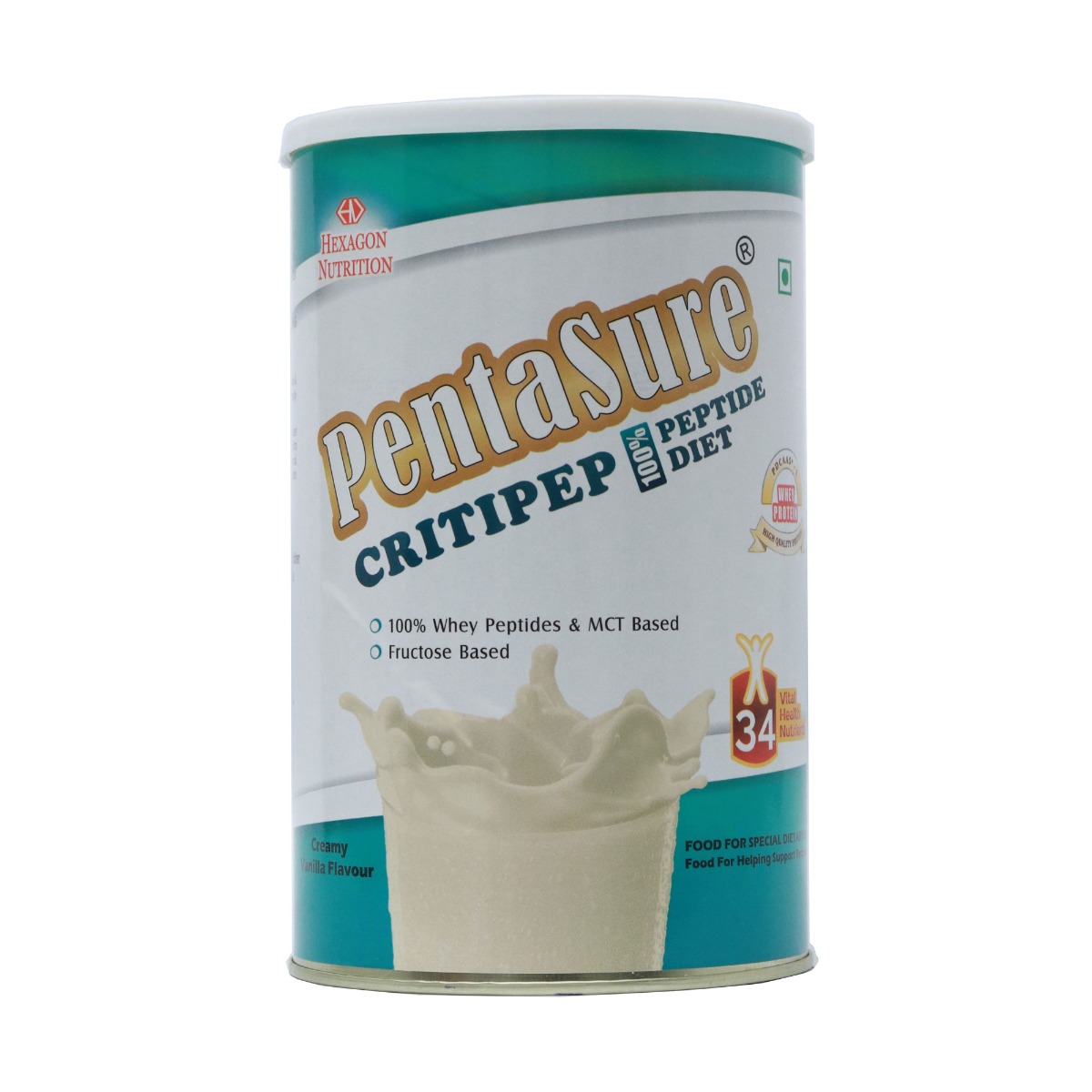 Pentasure Critipep Creamy Vanilla Flavoured Powder, 400 gm Tin Price ...