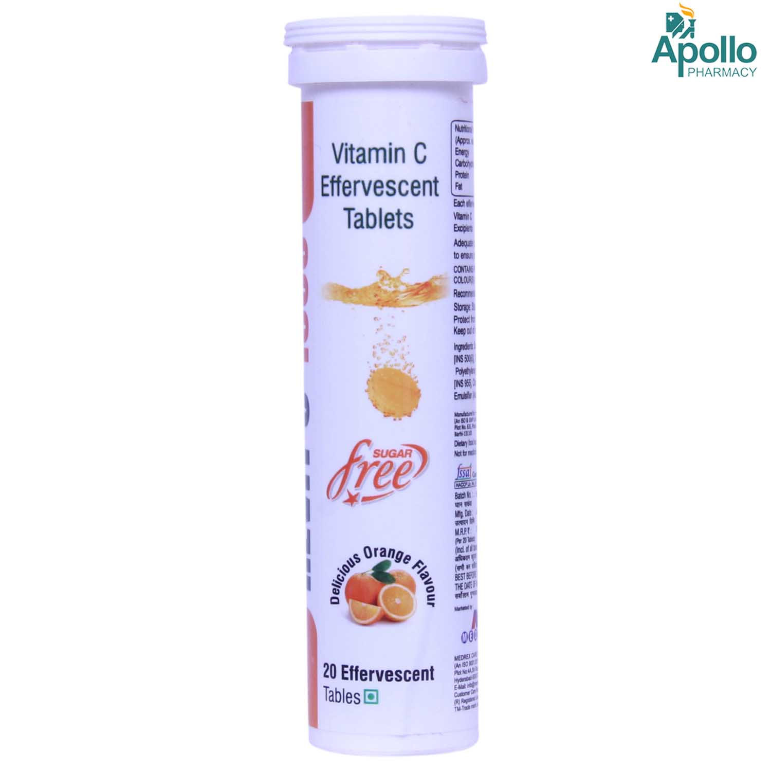 Revit C-1000 Sugar Free Orange Effervescent Tablet 20's Price, Uses ...