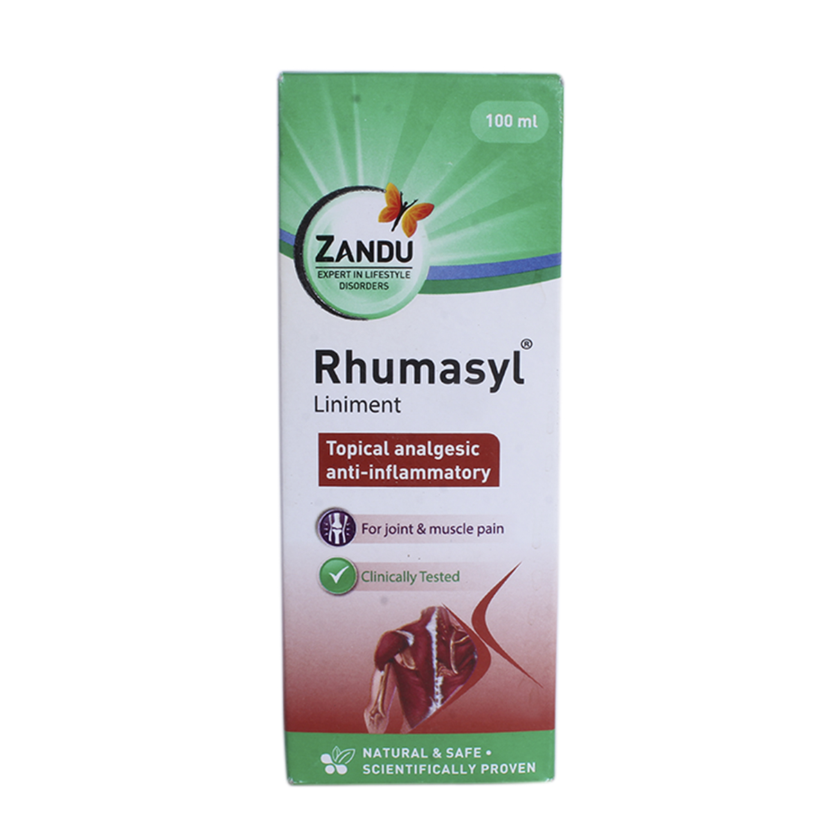 Zandu Rhumasyl Liniment 100 ml Price, Uses, Side Effects, Composition ...