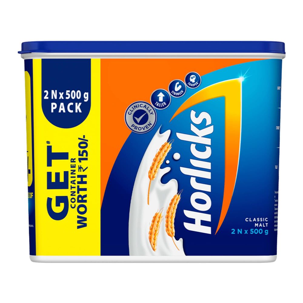 Horlicks Classic Malt Flavour Nutrition Drink Powder, 1 kg Price, Uses ...
