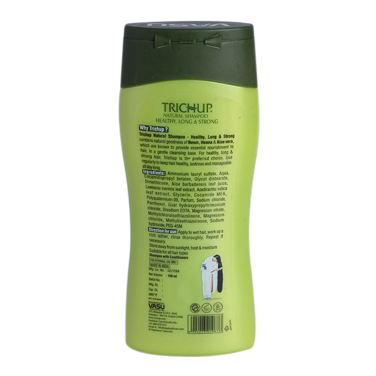 Trichup Healthy Long & Strong Herbal Shampoo, 100 ml Price, Uses, Side ...